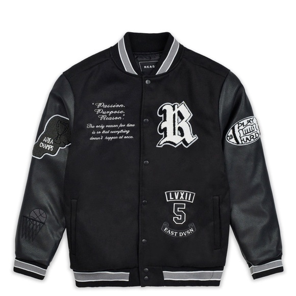 Reason | Jackets & Coats | Mens Play Hard Varsity Jacket | Poshmark